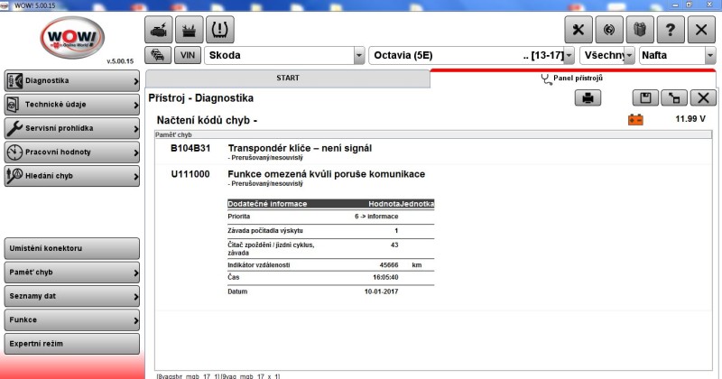 Diagnostika Wurth WOW Snooper + - Svět OBD